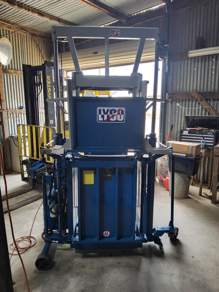 Lyco Mini Matic Wool Press – Peter Maher Shearing Services