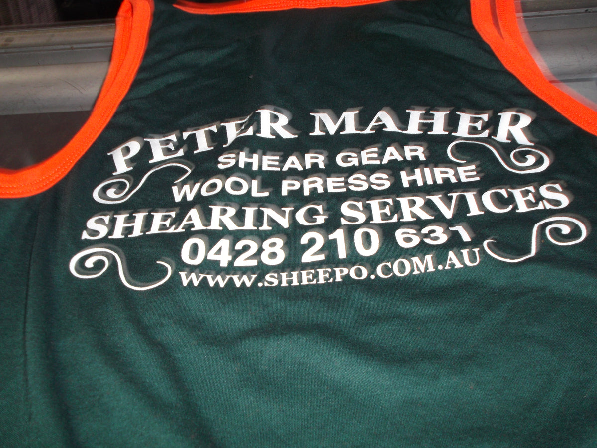 Shearing Singlets – Peter Maher Shearing Services